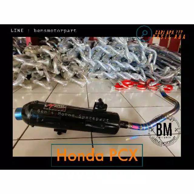 Honda PCX rainbow tsugi Exhaust / blue moon bass racing Exhaust PCX ...