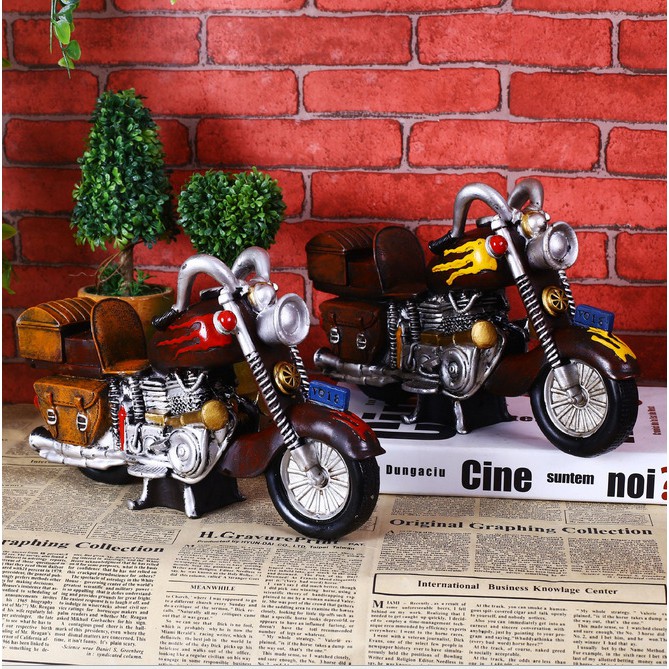 Pc MOT Classic Old School Motorcycle Miniature Display / Table Display ...