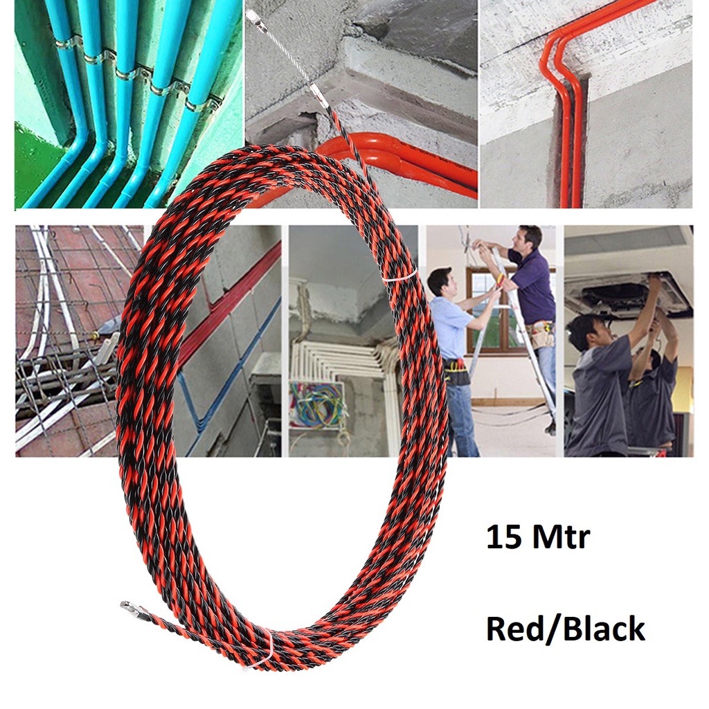 15M Electrician Wire Puller Threading Device Binders Kit Cable Guider ...