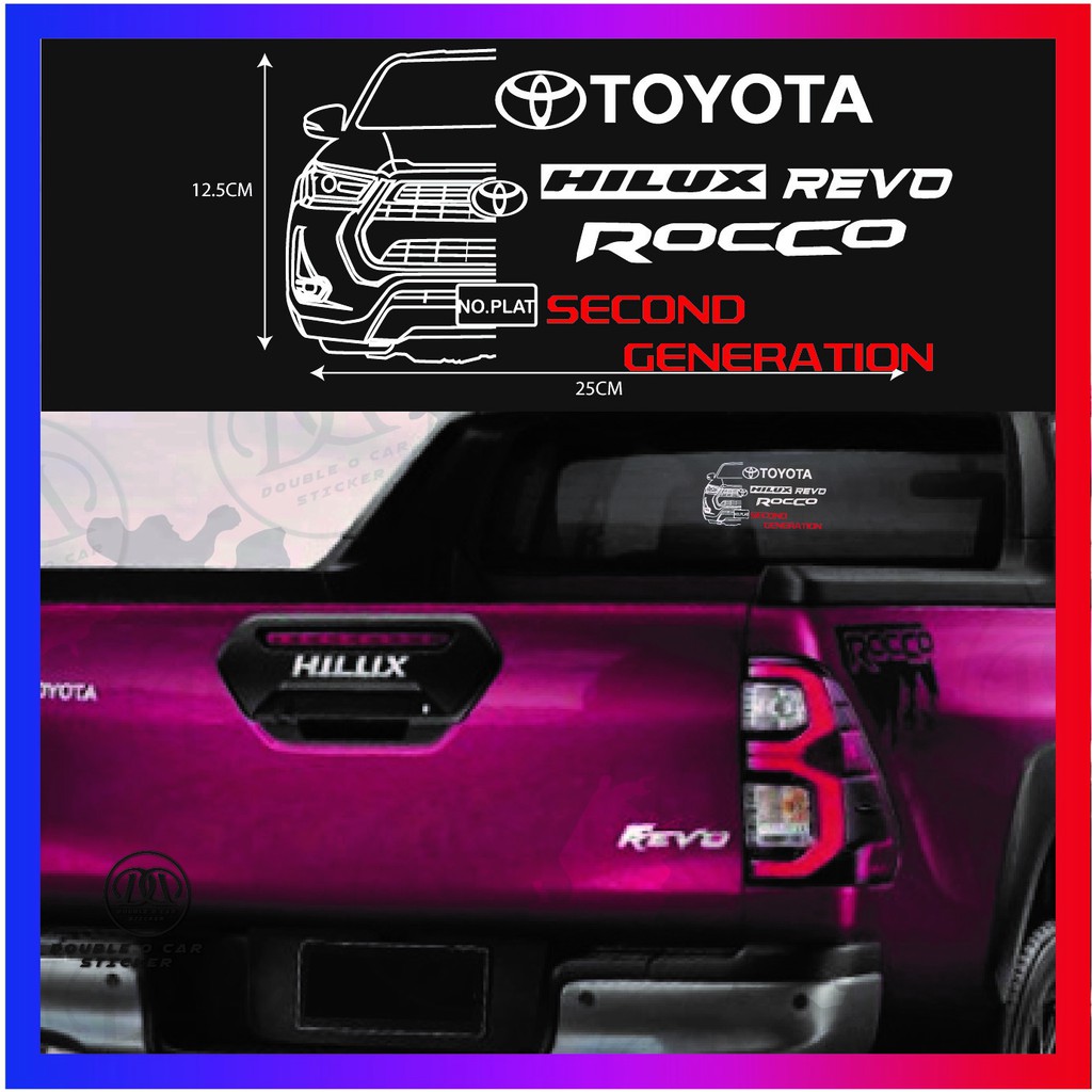 [Ready Stock]TOYOTA HILUX ROCCO SECOND GENERATION SHAPE&WORDS HIGH ...