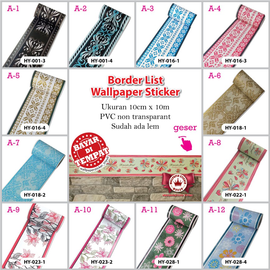 Wallborder / Wall Border Sticker / Listborder / Wall List Wallpaper 10 ...
