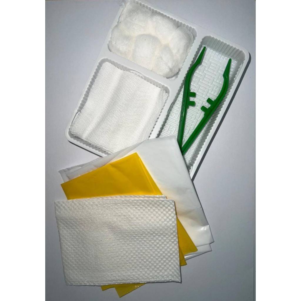 SAFECH Medical Disposable Dressing Set with 1 Forcep [ 1 SET ] | Shopee ...