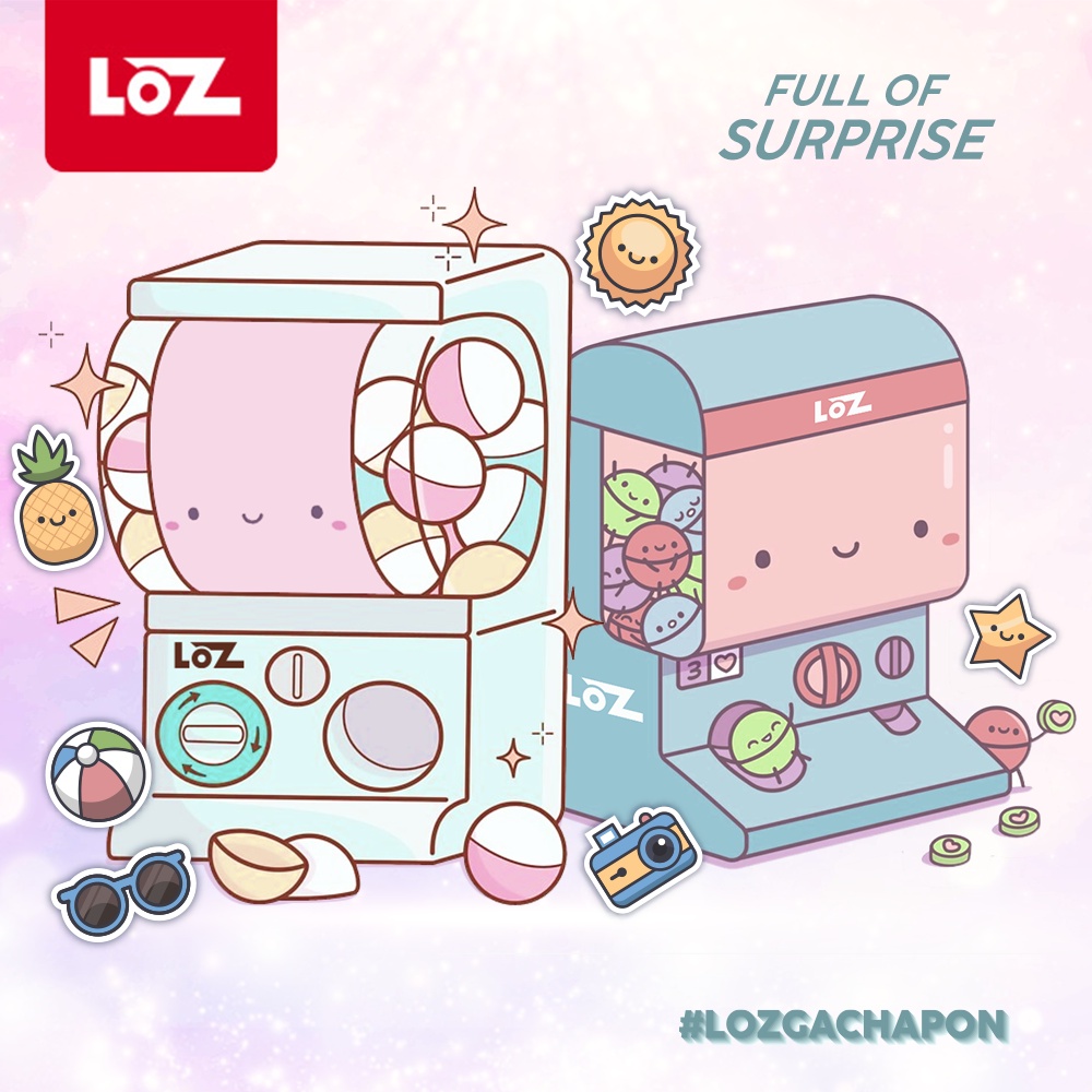 LOZ IDEAS Super Value Full of Surprise Gachapon Gacha Pon Game Lucky ...