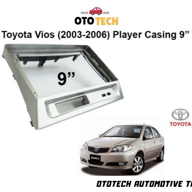 [Casing] Toyota Vios '03-'06 Android Player Casing 9" (Silver / Black ...