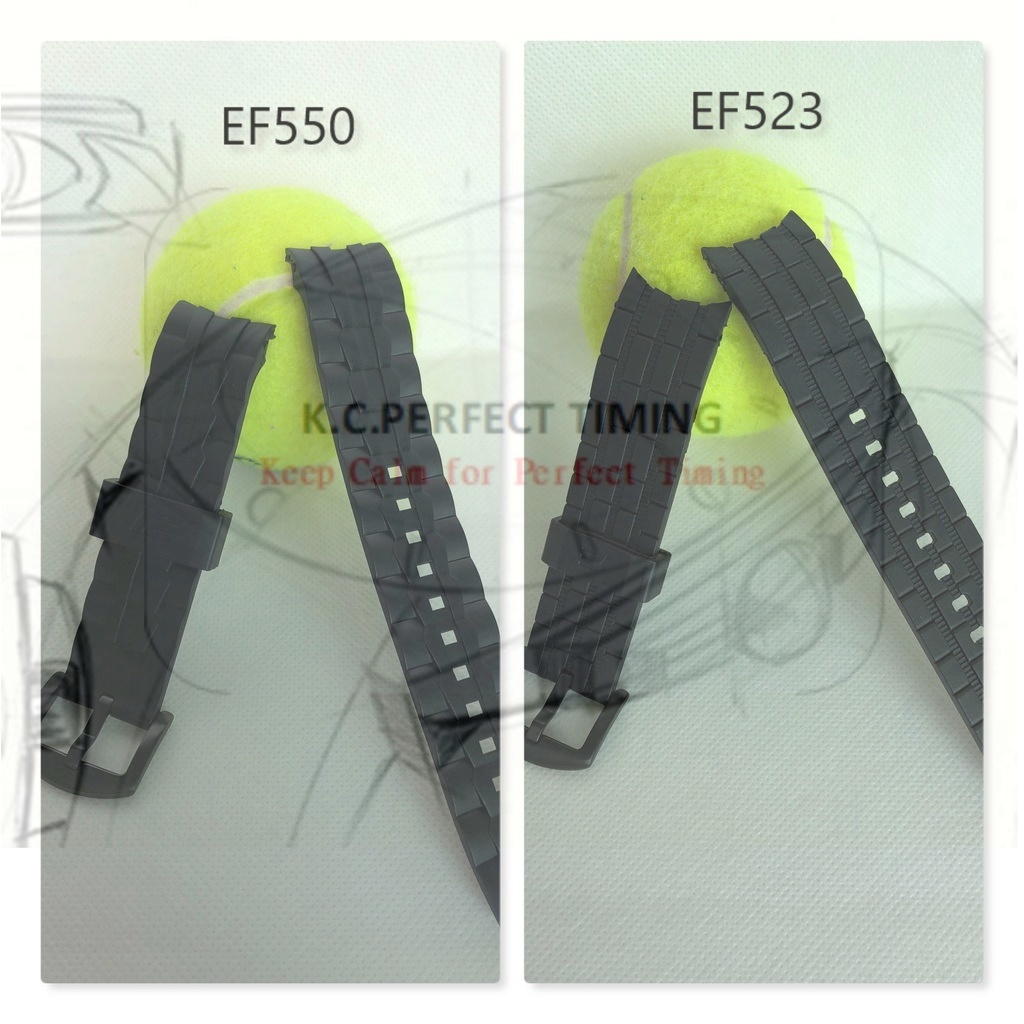Watch Band for Casio Edifice Series Strap EF-550 EF-523 Rubber Resin ...