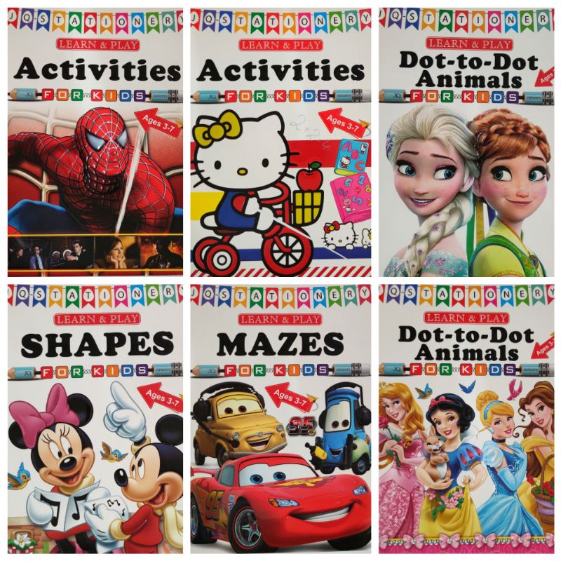 SNT/Book(3183) Colouring Book/Sticker Book/Sticker/Children's Books Dot ...