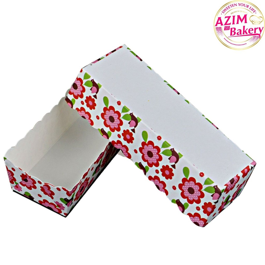 Baking Bread Paper Cup (50pcs) Rectangular Bread Cup | Roti Cup Case ...
