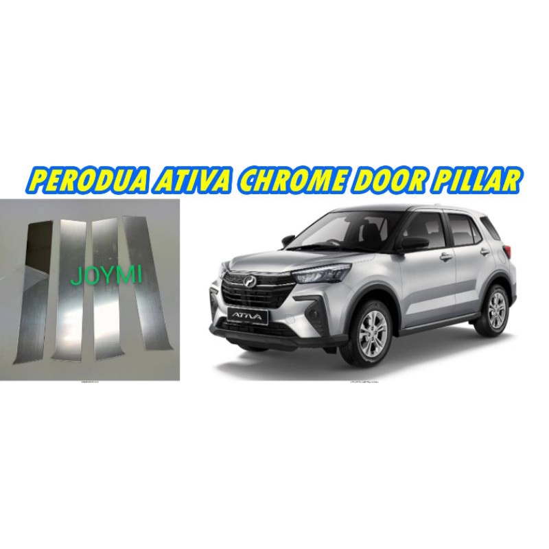 PERODUA ATIVA BLACK / CHROME / GOLD PILLAR - 4 PCS / SET | Shopee Malaysia