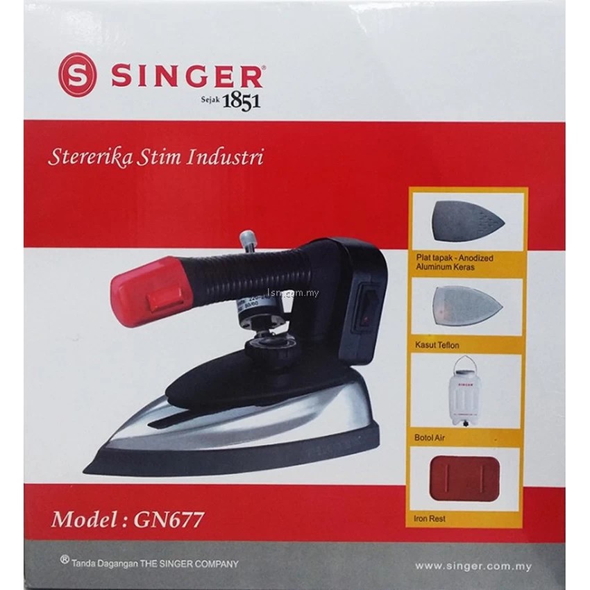 Singer Steam Gravity Iron Gn677 ( Black /Red) | Shopee Malaysia