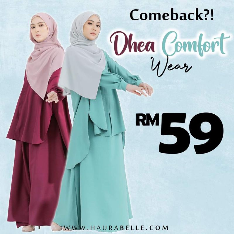HAURABELLA SET DHEA DARK COLOUR PART 2 SALE | Shopee Malaysia