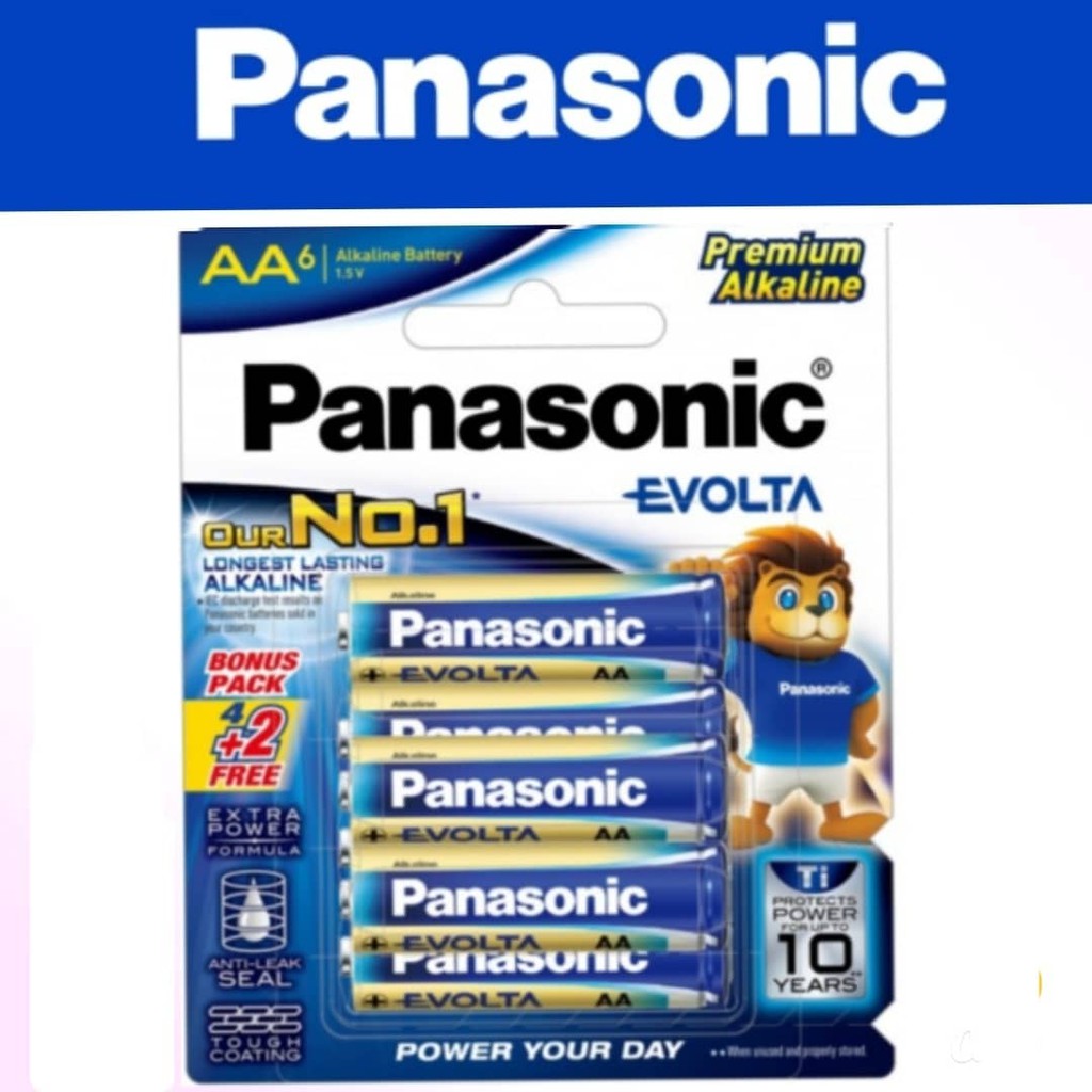 Panasonic AA Evolta Battery 6pcs/pack Official Store Opening Promotion. | Shopee Malaysia