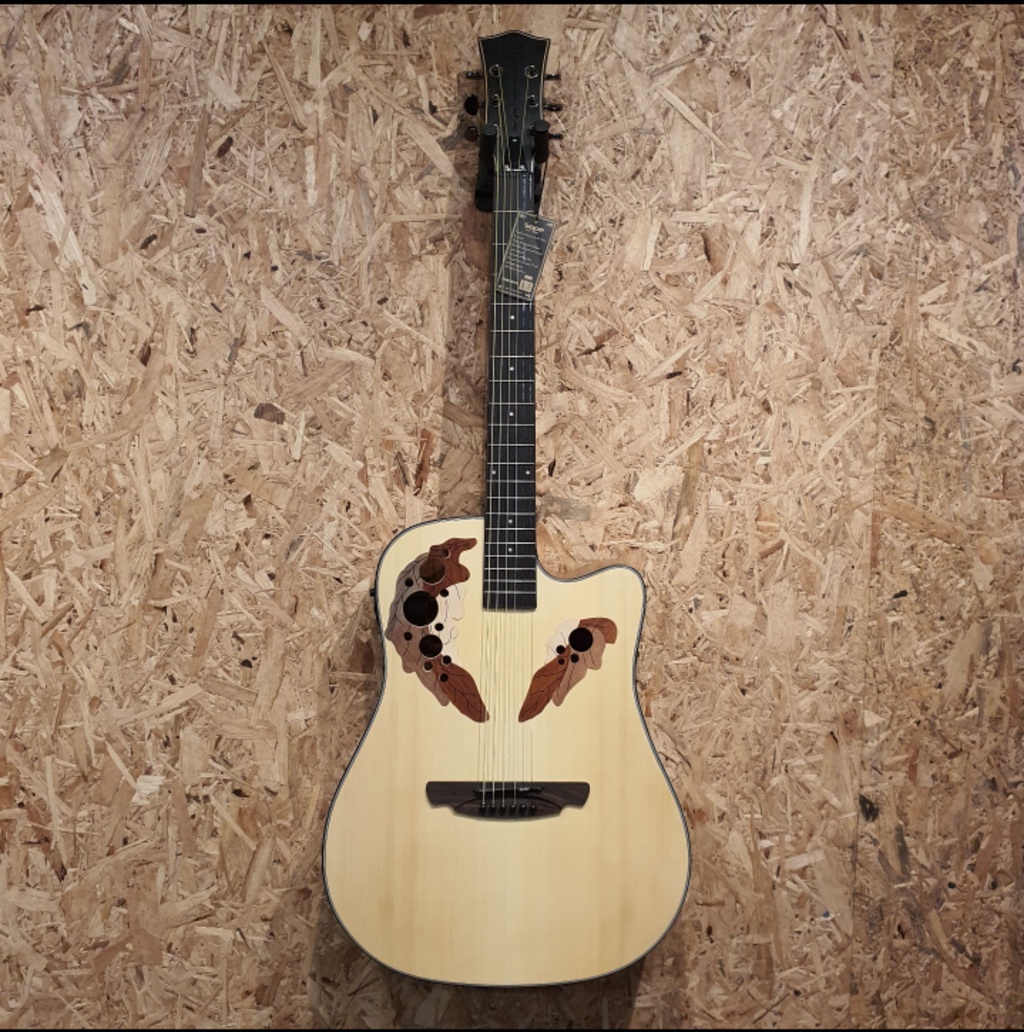 Sqoe SQ-PS 41" inch acoustic guitar with fishman EQ # Wings Piano Bass ...