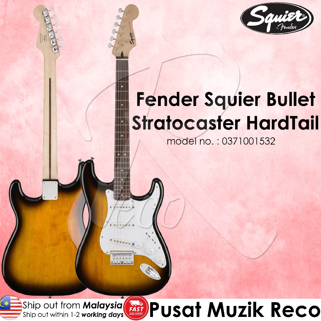 Fender Squier 0371001532 Bullet Stratocaster Hard Tail Electric Guitar ...