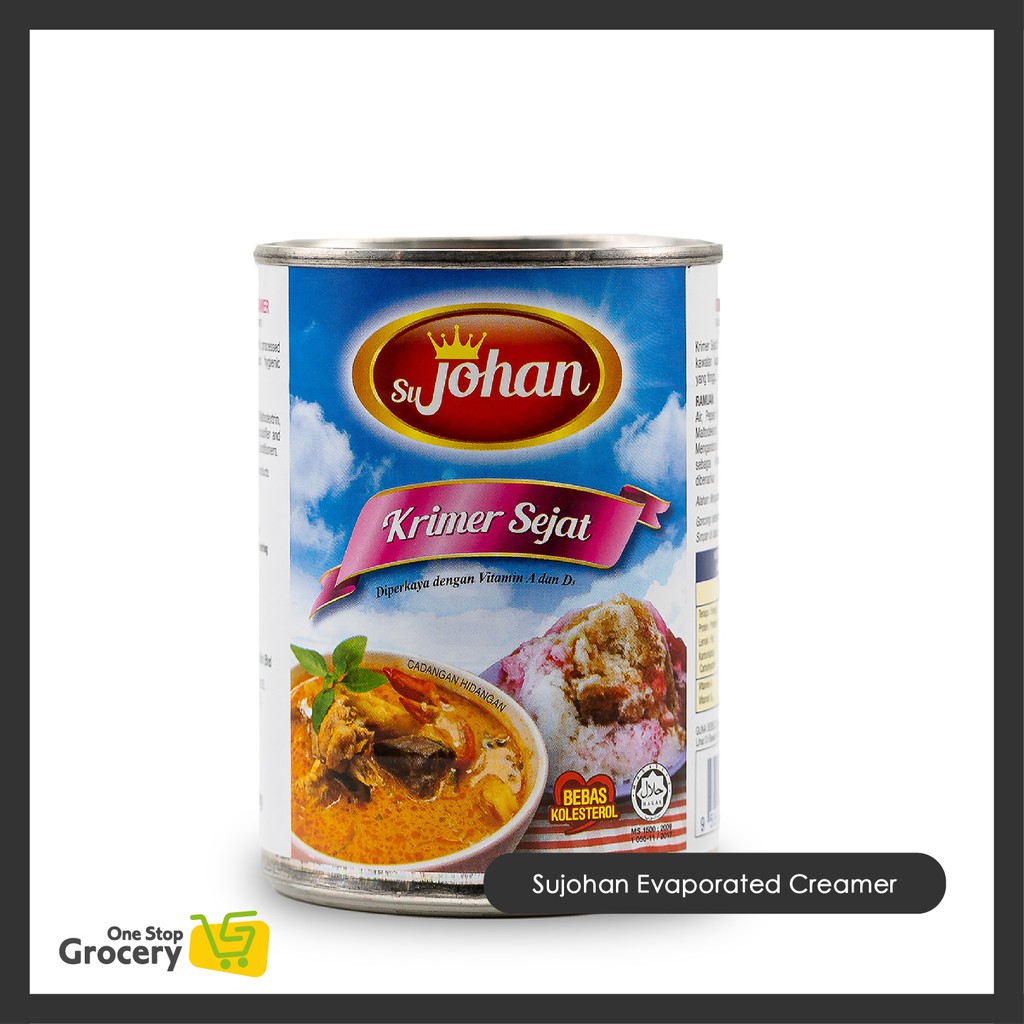 SuJohan Evaporated Creamer (Susu Cair Krimer Sejat) 390g | Shopee Malaysia