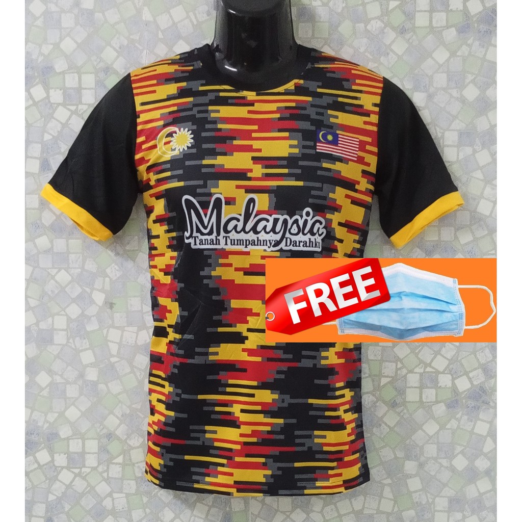 💥FREE MASKK💥 Jersi sukan Sublimation Lengan Pendek Malaysia jersey ...
