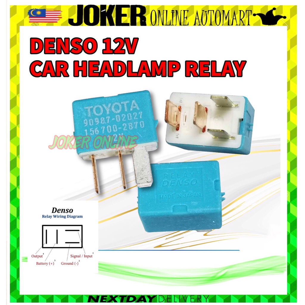 DENSO 4PIN HEAD LAMP RELAY / POWER RELAY (MADE IN JAPAN) | Shopee Malaysia