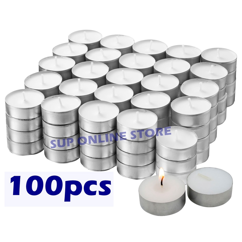 100pcs Premium Quality Tealight Candle / Tea Light Candle / Small ...