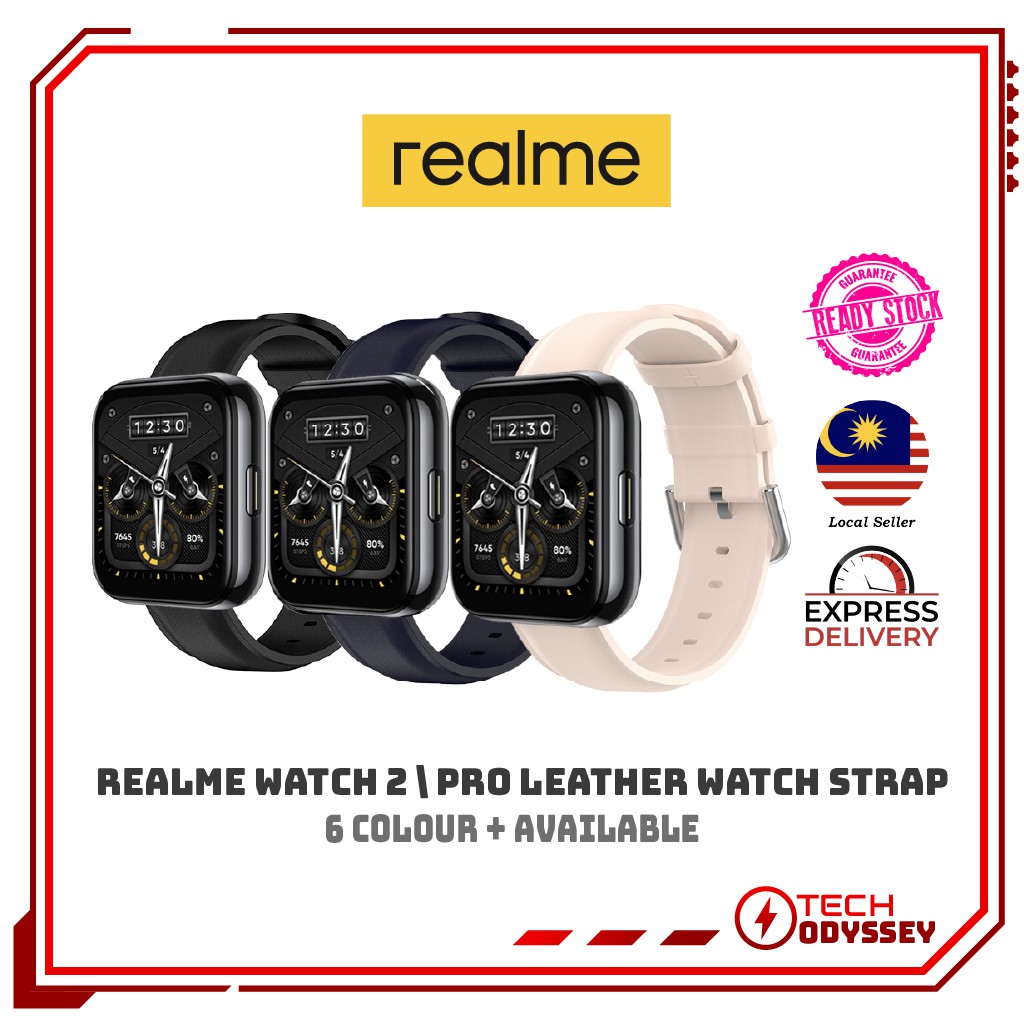 Realme Watch Leather Watch Band Realme Watch Strap 22 mm For Realme ...