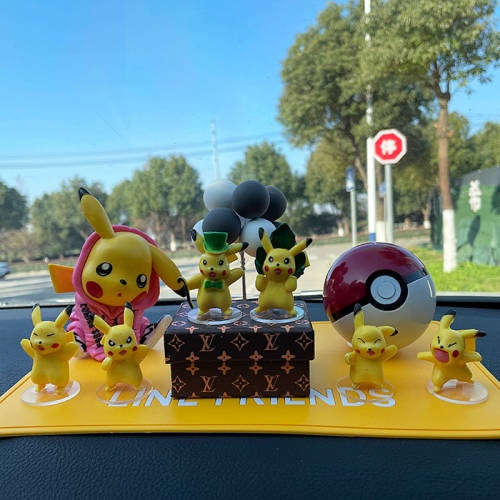 Pikachu Car Ornaments Cartoon Doll Personality Influencer Center ...