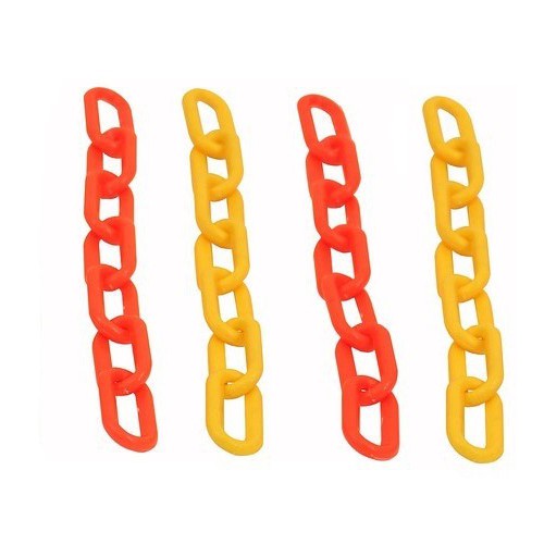 PVC CHAIN 6MM PLASTIC CHAIN / PLASTIC LANTAI RONDOM COLOUR (RED/YELLOW ...