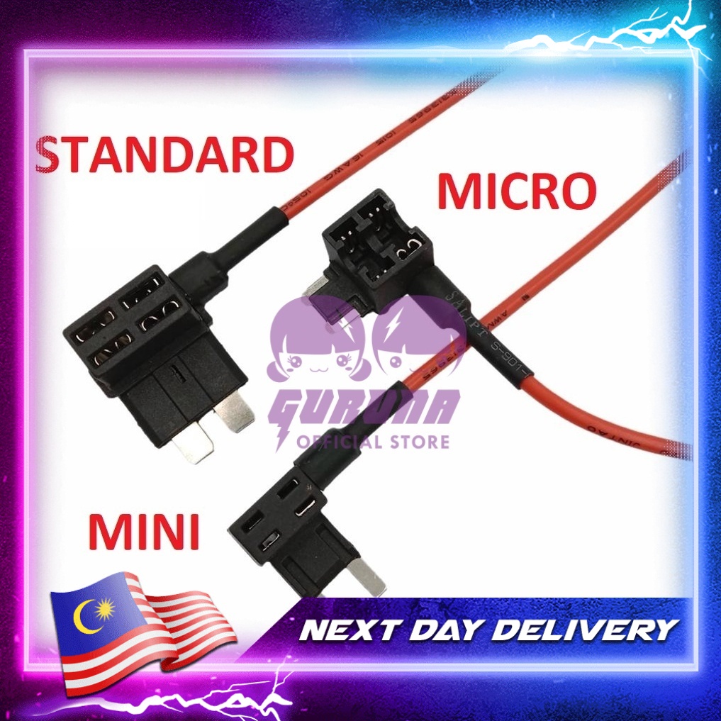 1pc Mini Micro Standard Blade Fuse Tap Holder Quick Joint Cable Kit ...