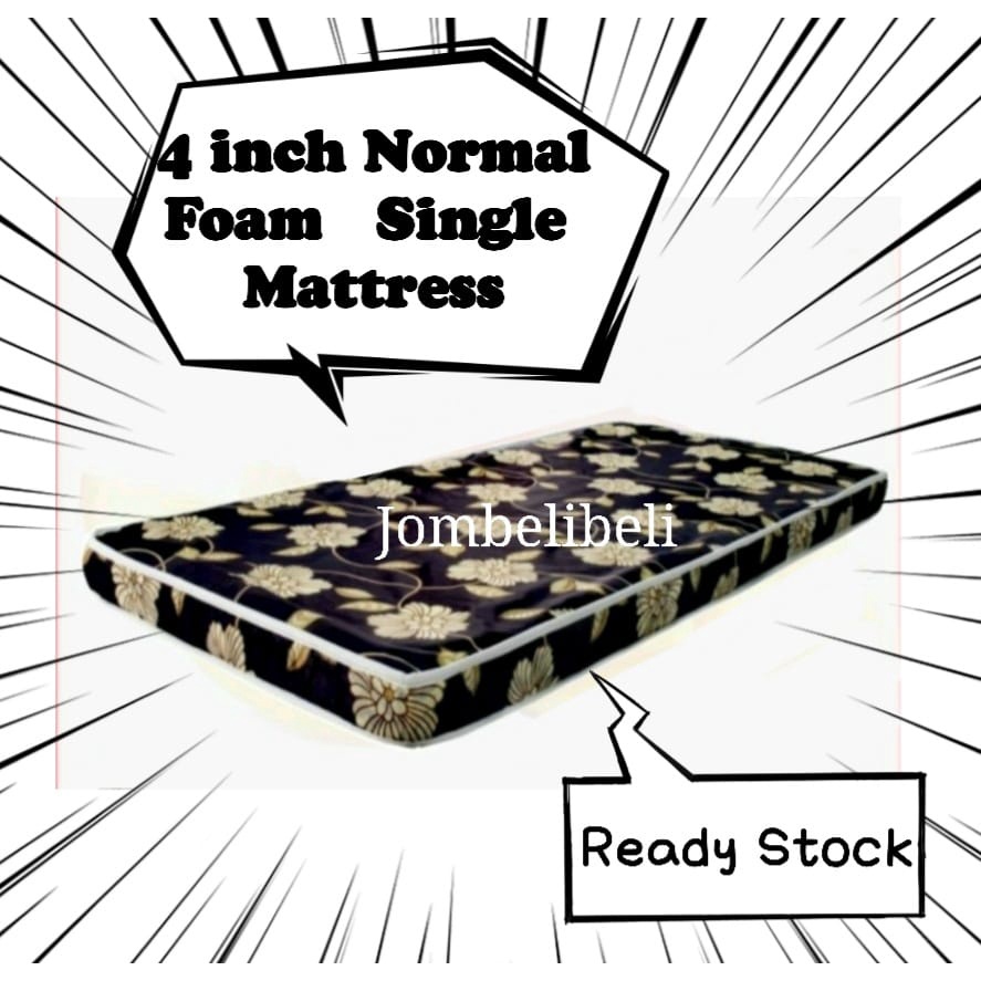 Tilam Bujang span 4inci / 4 inch Single Sponge Mattress | Shopee Malaysia