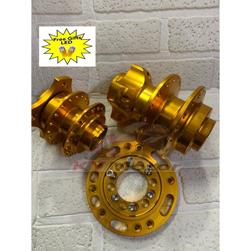 LC-135/Y125 RACING HUB CNC RED /GOLD (FULL SET) | Shopee Malaysia
