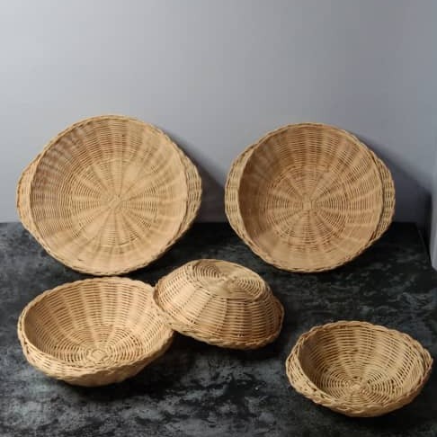 Bakul Rotan Halus / Rattan Basket / Food Photography Prop | Shopee Malaysia