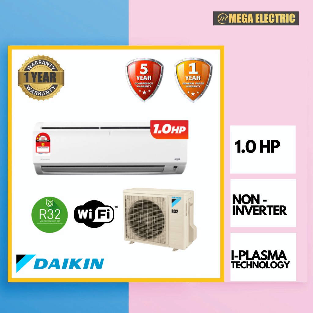 Daikin R32 P Series Wall Mounted Non Inverter 1 0hp Wifi Ftv 28p Air