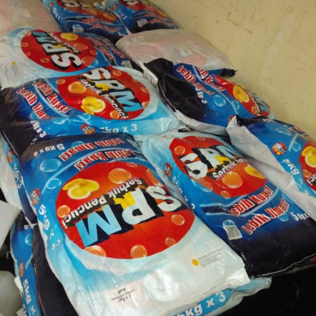 【READY STOCK】SPM SERBUK PENCUCI 5KG | Shopee Malaysia