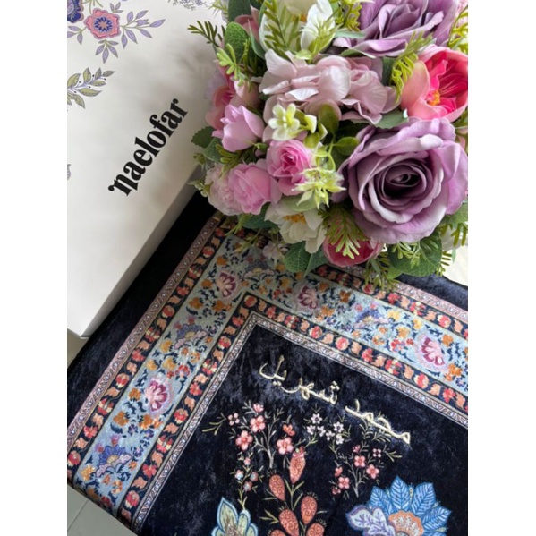[Naelofar] Sejadah Sumaya comes with box (Sulaman Nama Rumi/Jawi ...