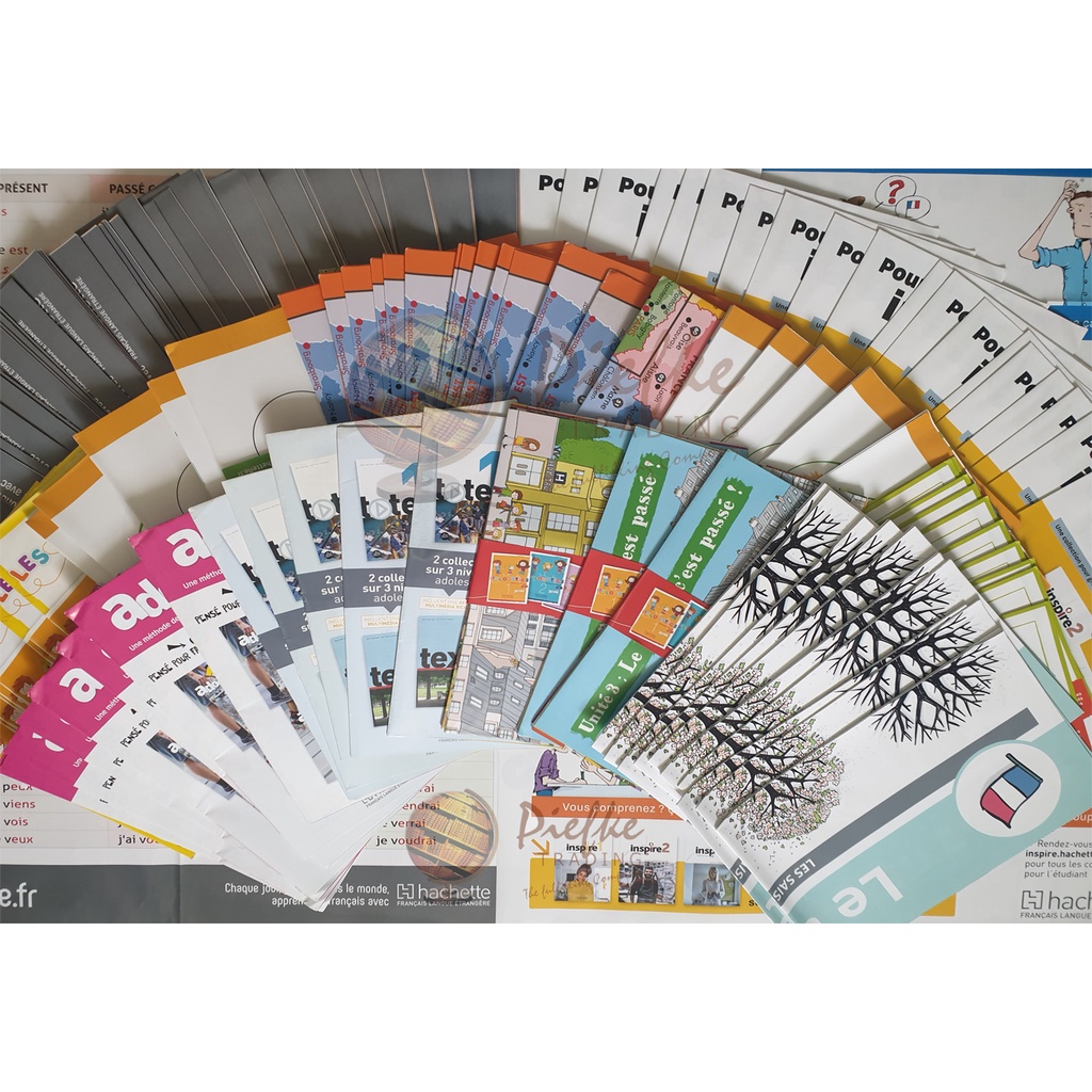 Hachette's Random French Language Learning Poster. Educational Color ...