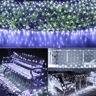 Christmas LED String Fairy Lights Net Mesh Curtain 1.5X1.5M 3X2M ...