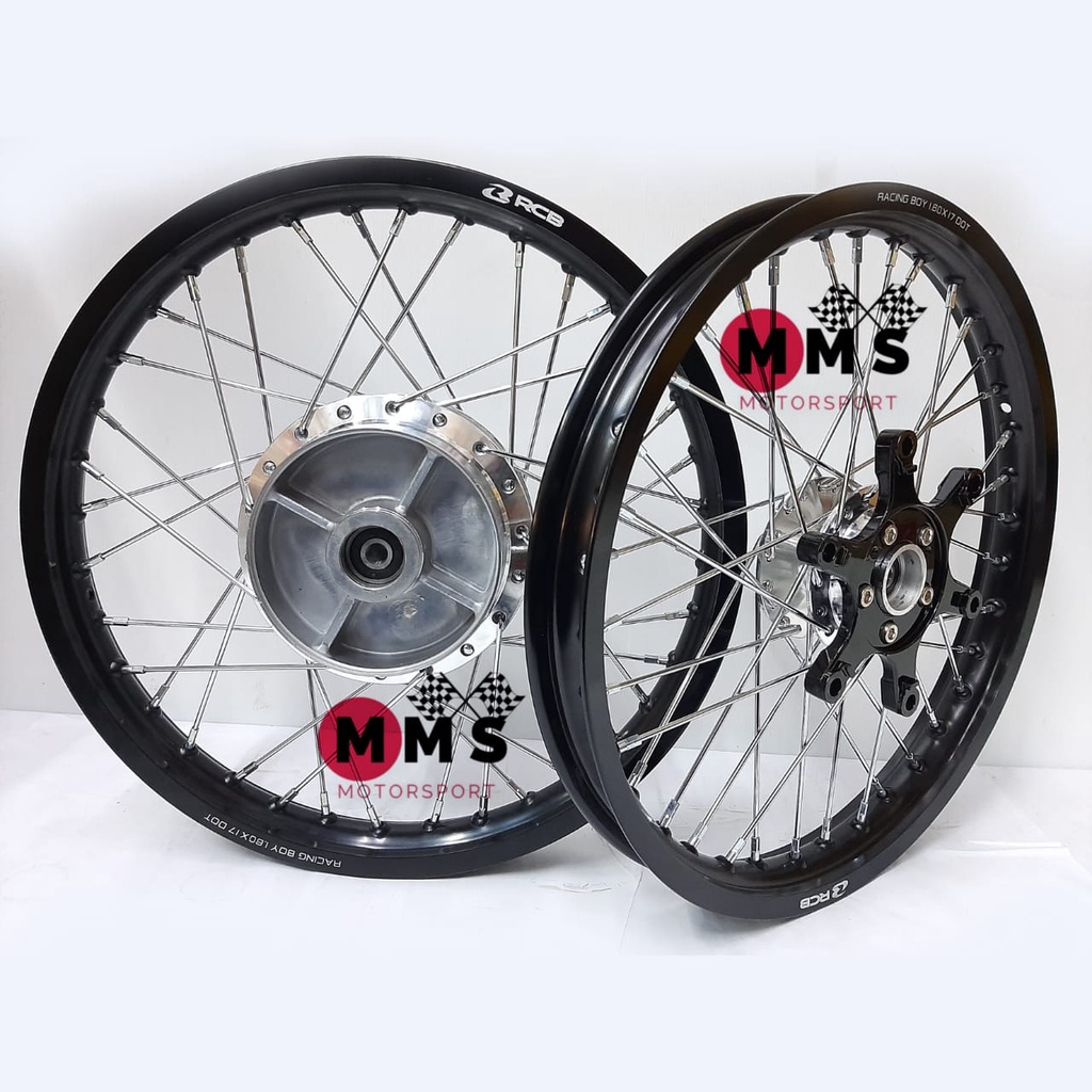 RS150 / RSX Set Pnp Racing Boy 1.60x17 RCB Lidi Chrome, Hub Gantang ...