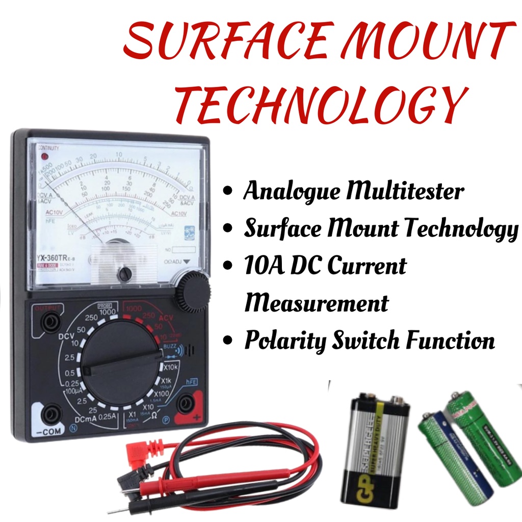 SUNWA YX360TR Multimeter Analogue Multitester | Shopee Malaysia