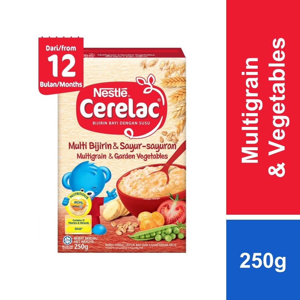 Nestle Cerelac Infant Cereals with Milk Multigrain & Vegetables 250g ...