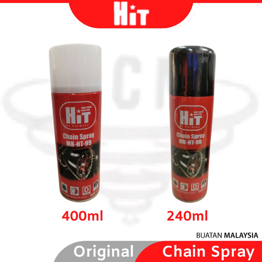 HIT Penetrants Spray HT-99 Chain Spray Rust Remover Removal Penghapus ...