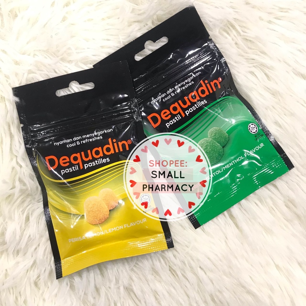 Dequadin Pastilles / Pastil Lemon / Menthol - Sore Throat | Shopee Malaysia