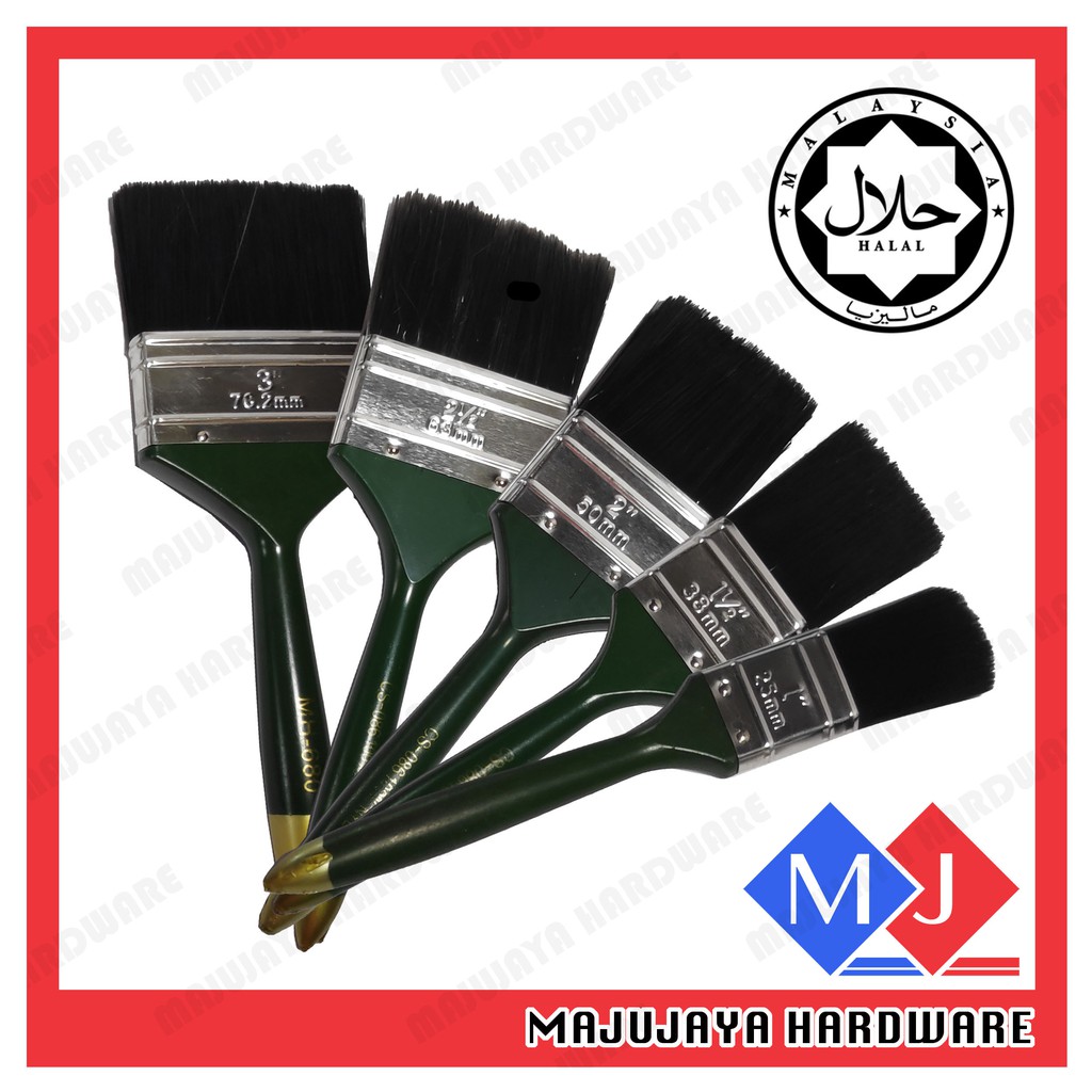 C.S Nylon Paint Brush Halal Berus Cat 漆扫 DIY Painting Brush Tool Painting Accessories Alat ...