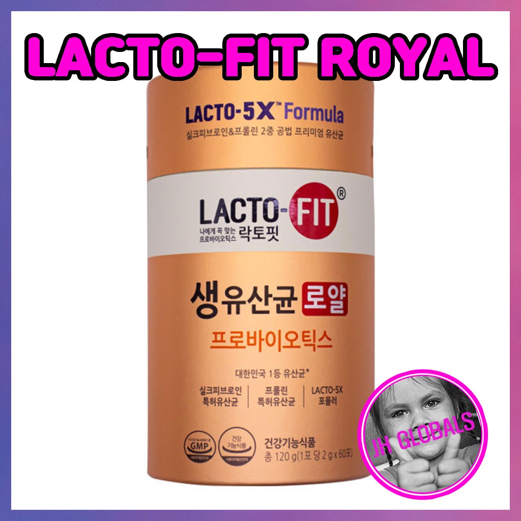 Korean LACTO-FIT Probiotics Royal 5X Fomula 2g x60sticks Korea lactofit ...