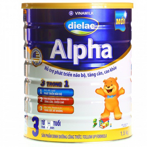 Dielac Alpha Powdered Milk 3 1.5Kg (For Children From 1-2 Years Old ...