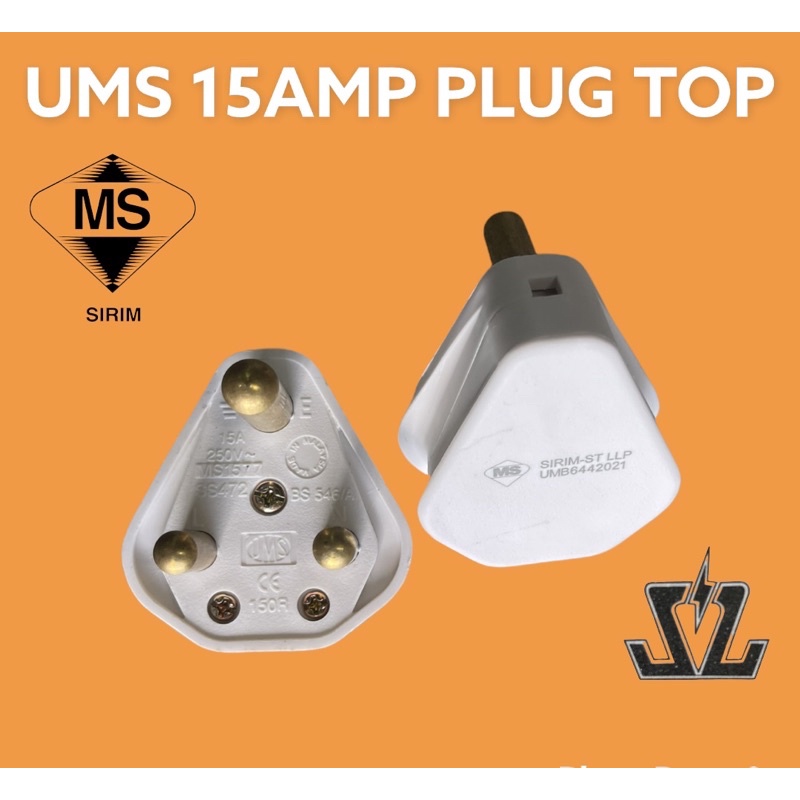UMS 15A PLUG TOP (SIRIM) | Shopee Malaysia