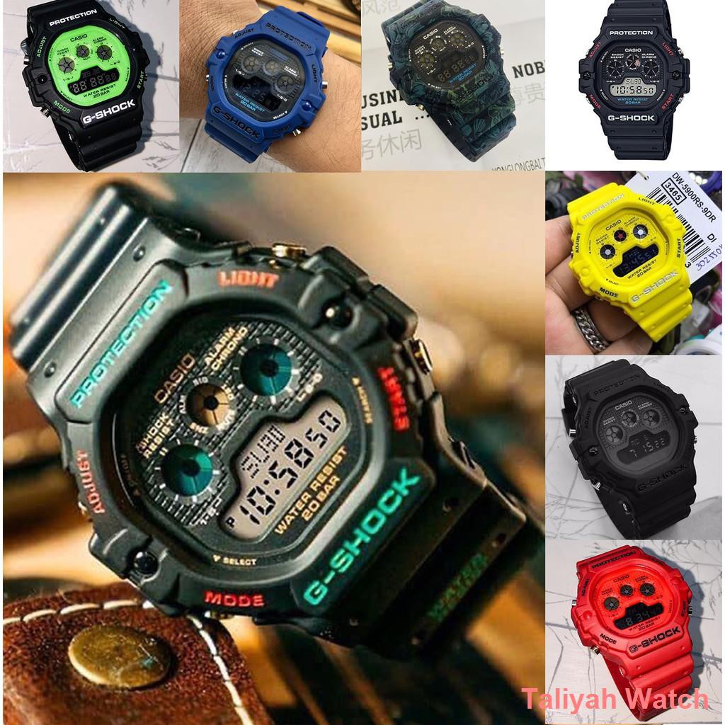 tali jam ☏∏ G SHOCK RASTA TAPAK KUCING DW5900 KUNING HITAM BIRU JAM ...