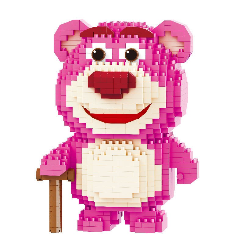 BALODY Lego nanoblocks pink bear lego nano block assembly toy for ...