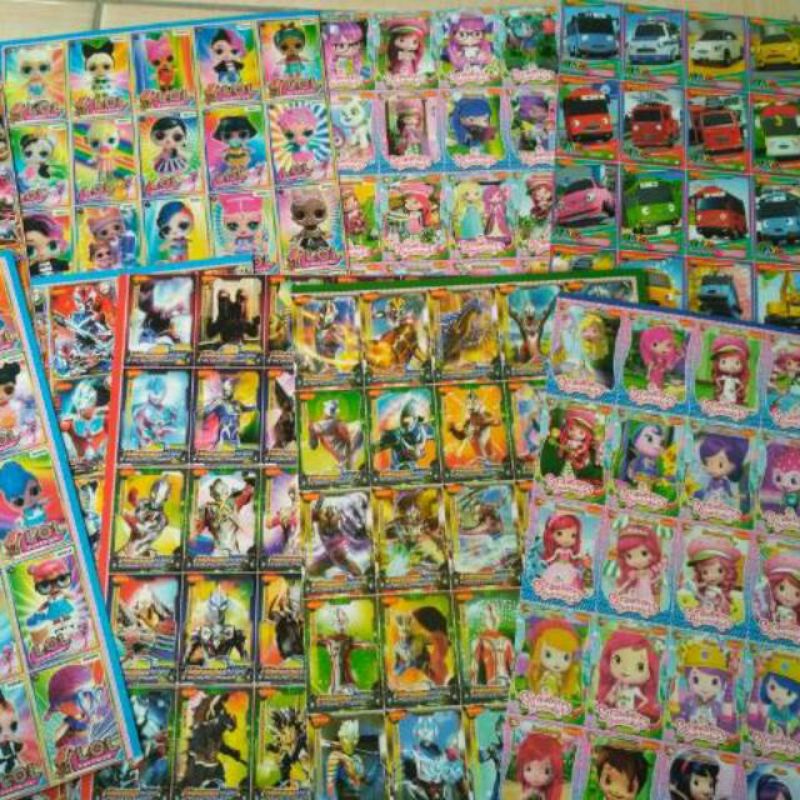 Children's Cartoon Character Mini Card Toy/Card Toy/Old School Toy 90s ...