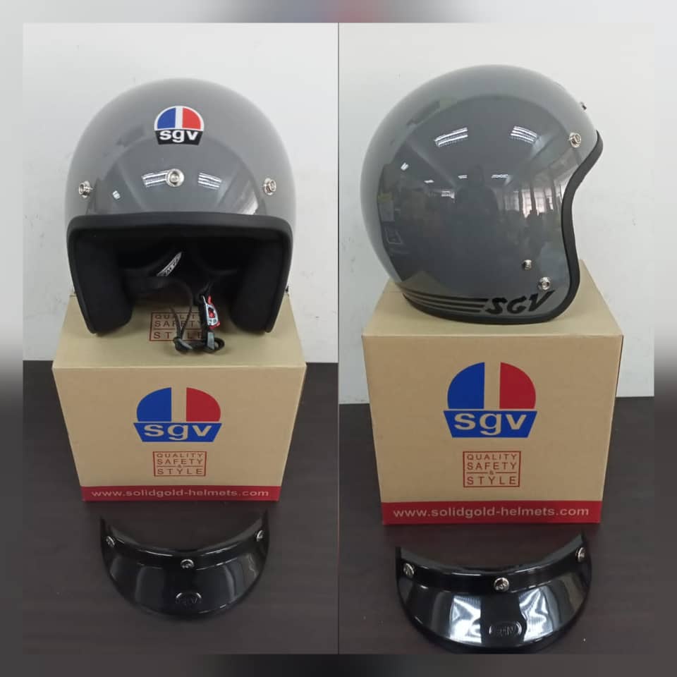 HELMET SGV 99 MODERN GREY (LIMITED EDITION) | Shopee Malaysia