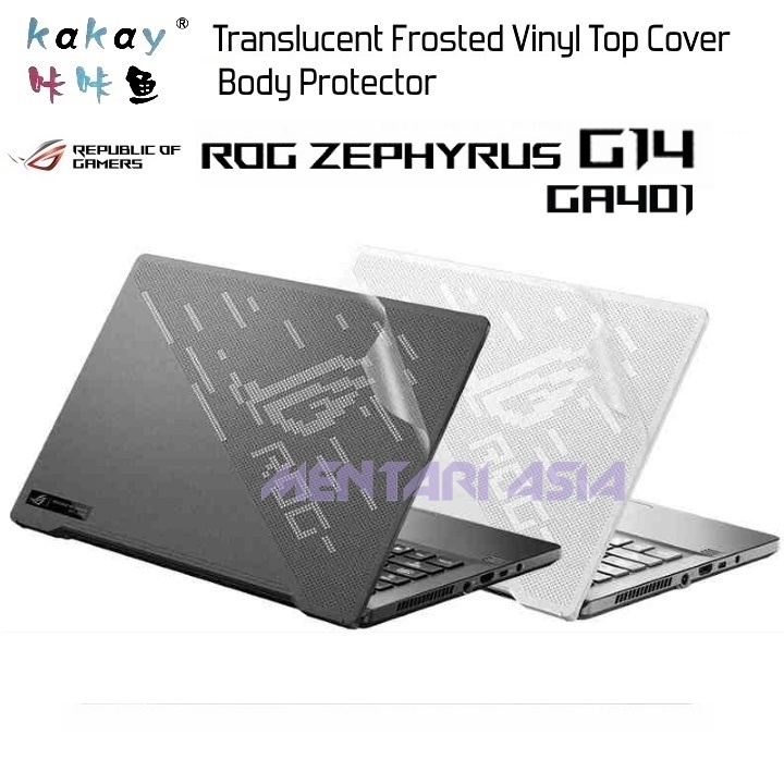 Asus ROG Zephyrus G14 GA401 Body Protector - KAKAY MATTE Translucent ...