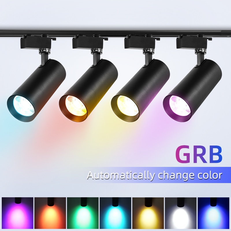 Led Track Light RGB Spotlight 20W 24W Colorful Track Light Rail for ...