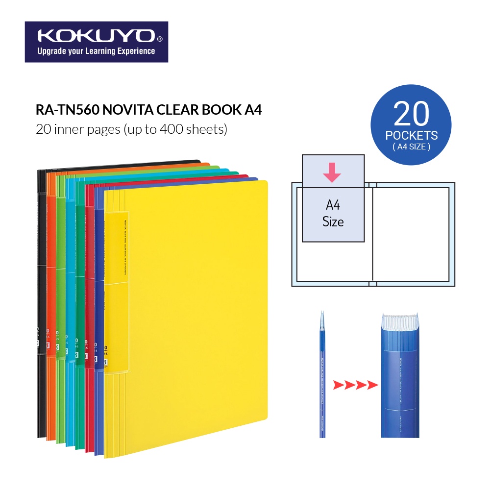 Kokuyo RA-TN560 Clear Book 20 pockets | Shopee Malaysia