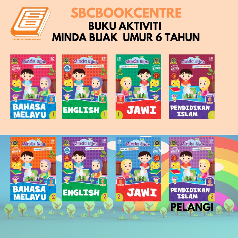 [SBCB] Buku Prasekolah : Buku Aktiviti Minda Bijak Umur 6 Tahun ( Pelangi ) | Shopee Malaysia